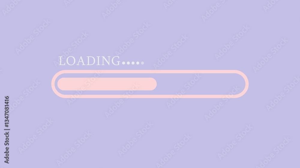 Simple loading bar icon animation. Loading icon animation with black color background .4k motion ...