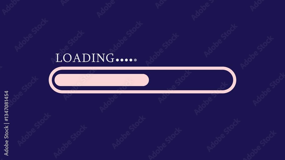 Simple loading bar icon animation. Loading icon animation with black ...