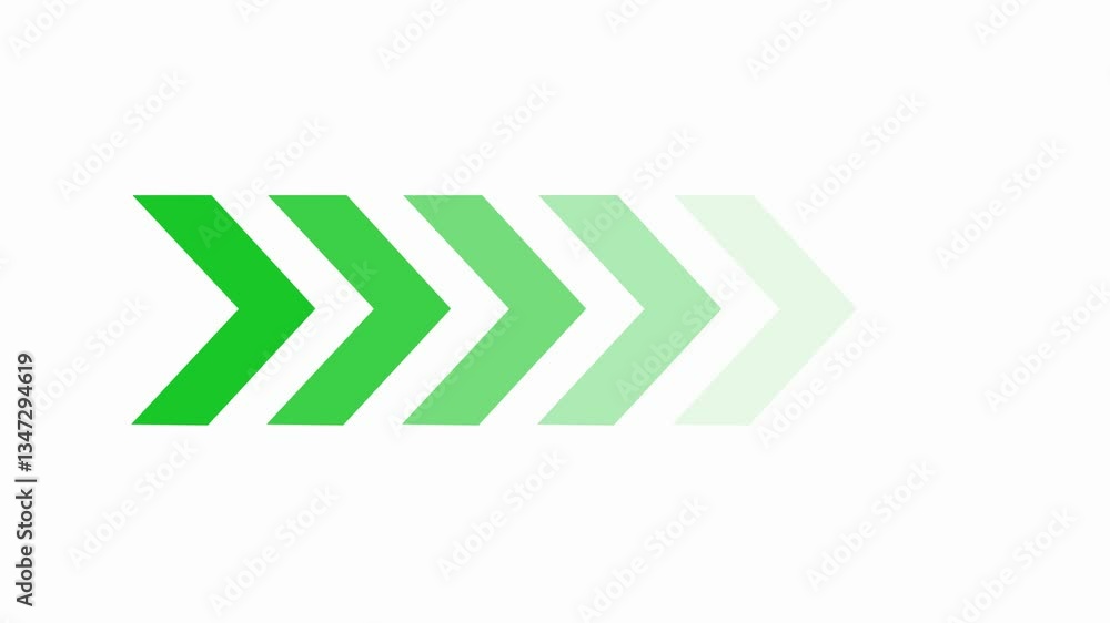 Arrow loop animation direction concept. Colorful arrow icon concept ...