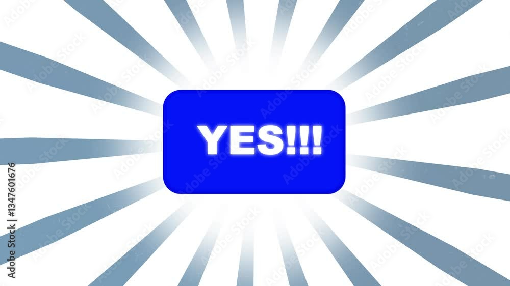 Yes!!, comic font animation , Motion Graphics animation white capital ...