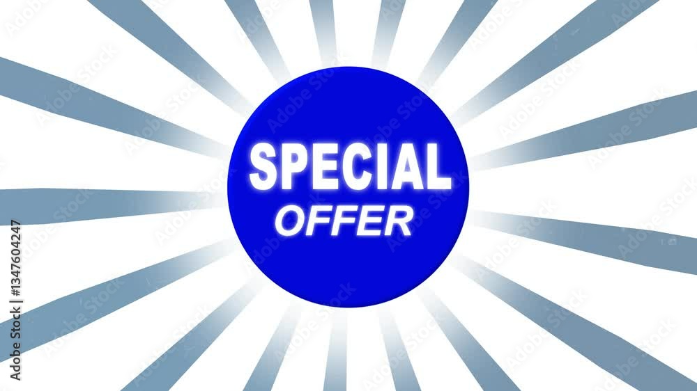 Special offer comic font animation , Motion Graphics animation white ...