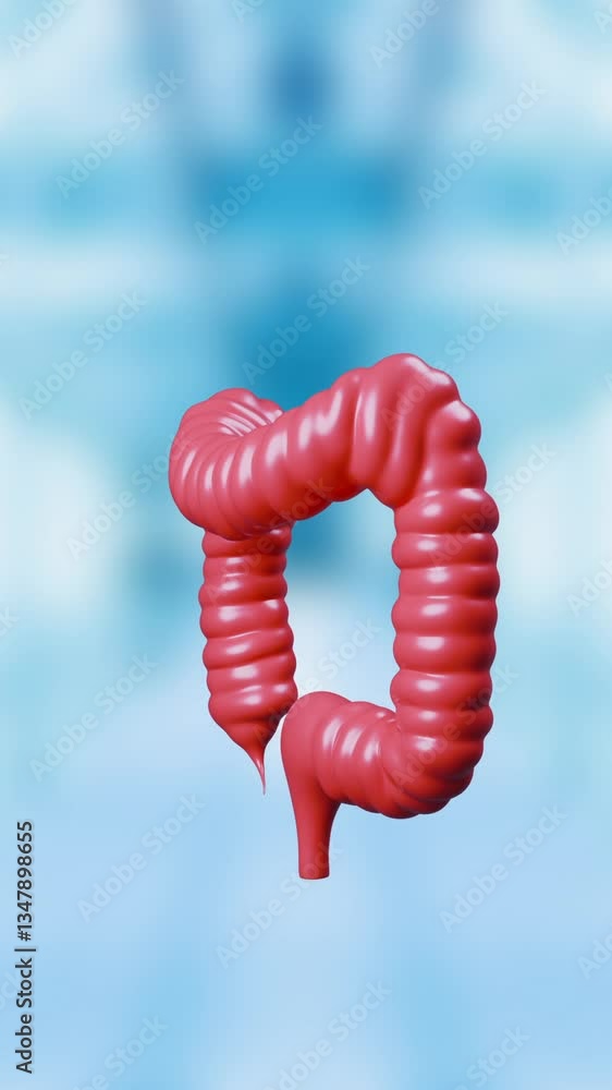 Anatomy and structure of the large intestine: visualization of the ...