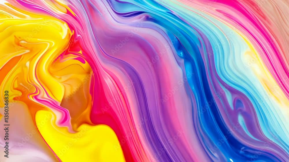 Enter a realm of innovation and creativity with an abstract colorful ...