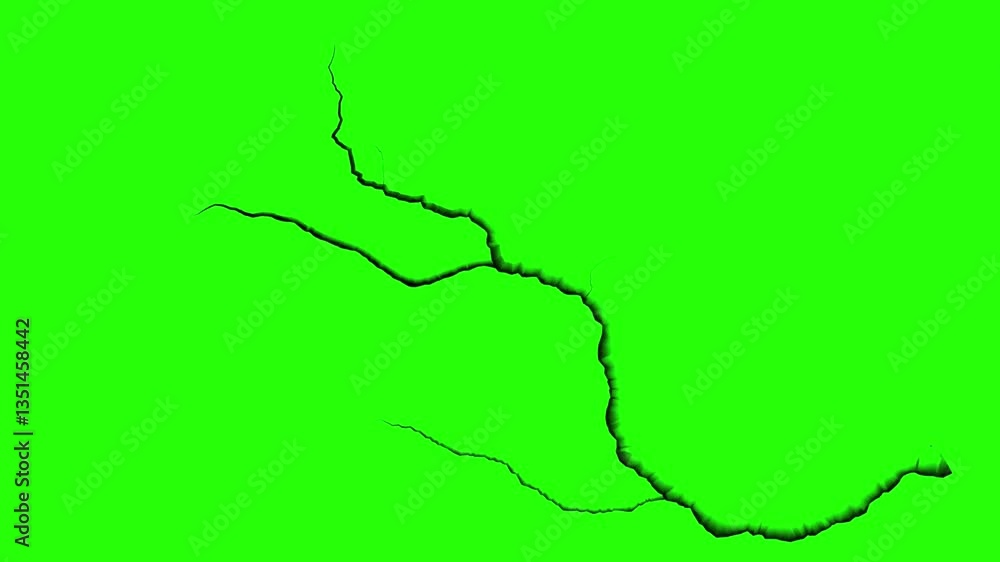 Vidéo Stock Wall Collapse Green Screen, Wall breaking on green screen ...