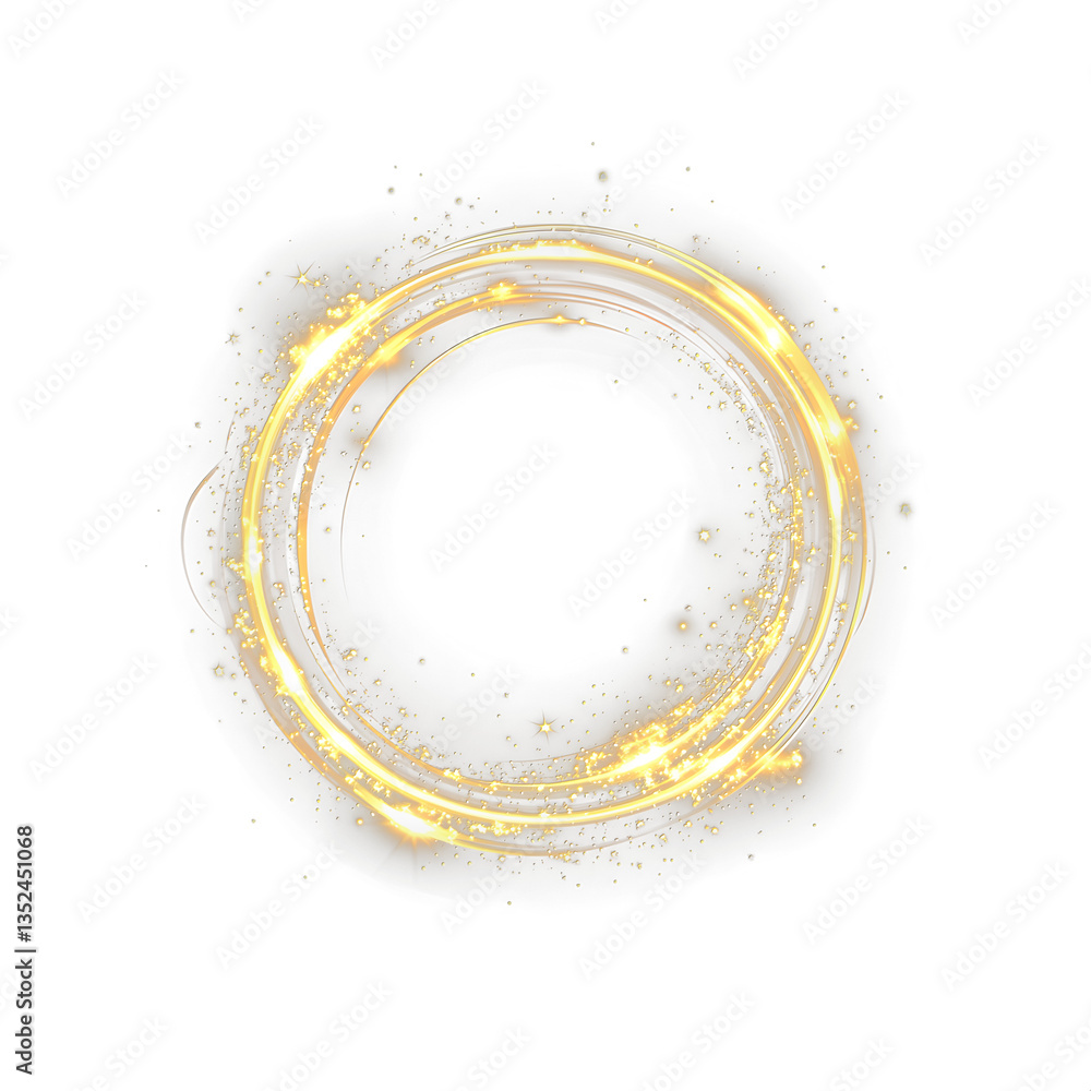 Poster A modern illustration of circle halo lens flare effects for ...
