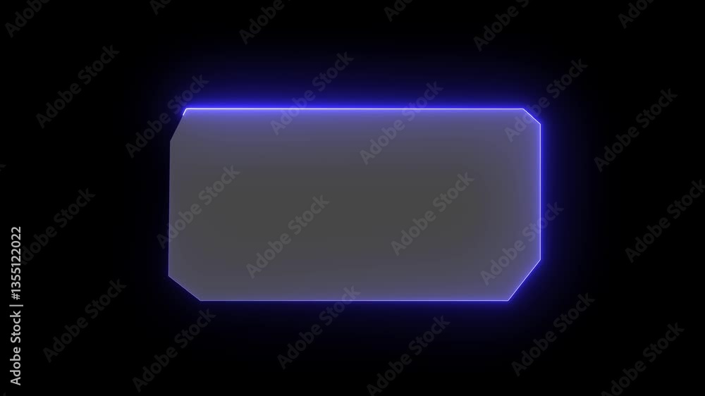 HUD, UI, GUI futuristic user interface screen animation. Sci-fi concept ...