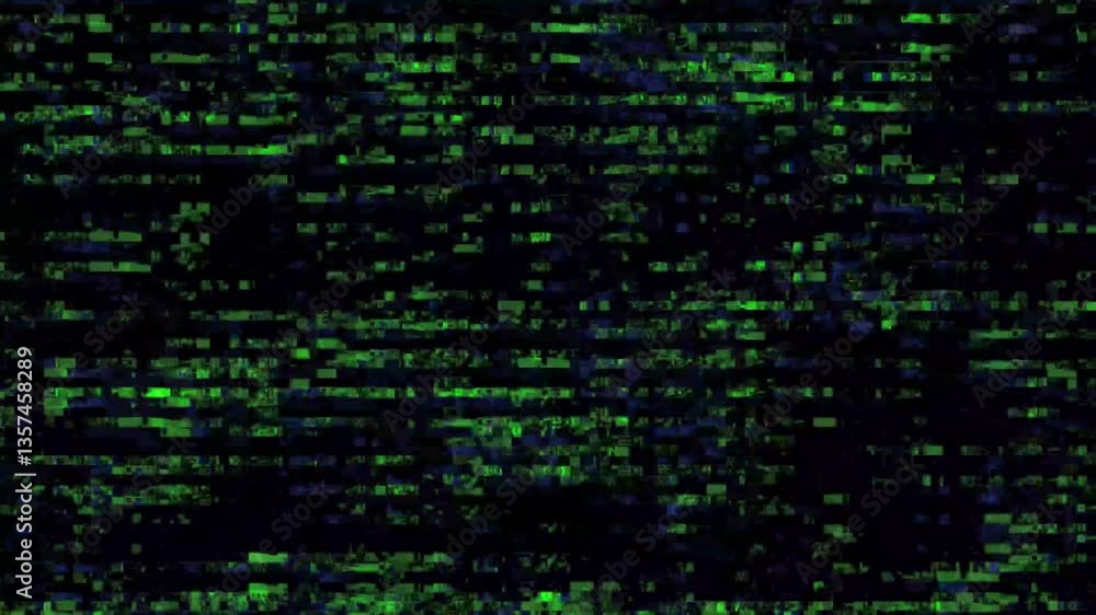 Analog Static Noise texture overlay. Horizontal stripes offset . No signal white noise artifacts ...