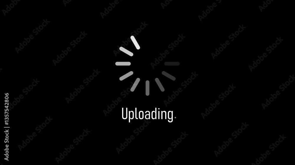 Loading Circle, Video. Loading Animation Icon on Transparent Background. Download Progress ...
