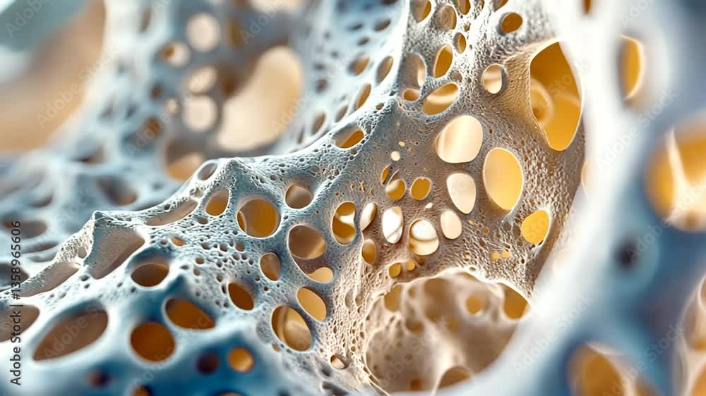 Microscopic View of Spongy Bone Structure: A Detailed Look into the Intricate Network of ...