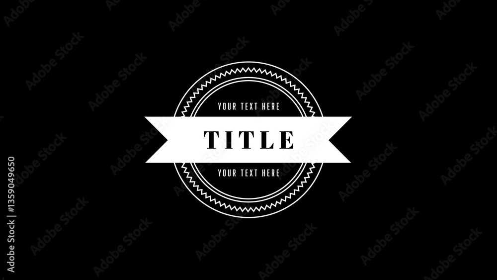 Vintage Stamp Title Intro Template Stock Template | Adobe Stock