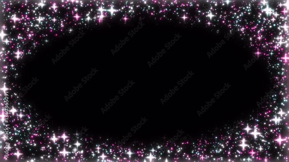 Vidéo Stock Particles Frame Animation. Square and Circle Particle ...