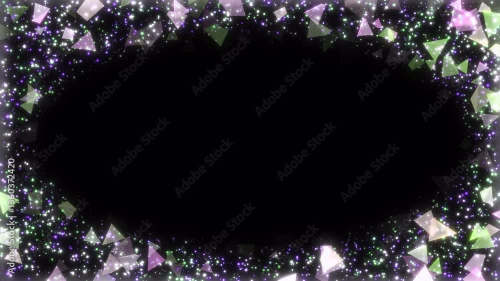 Vídeo do Stock: Particles Frame Animation. Square and Circle Particle ...