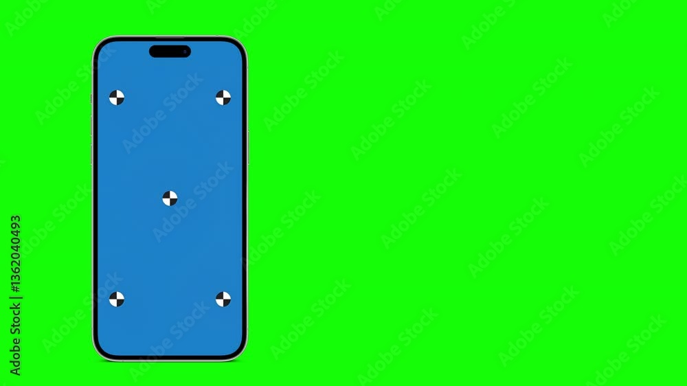Smartphone Green Screen Template for App UI Compositing 素材庫影片 | Adobe Stock