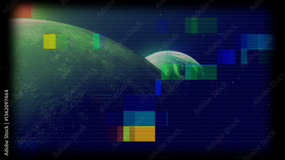 RGB Glitch Overlay Backgrounds Stock Template | Adobe Stock