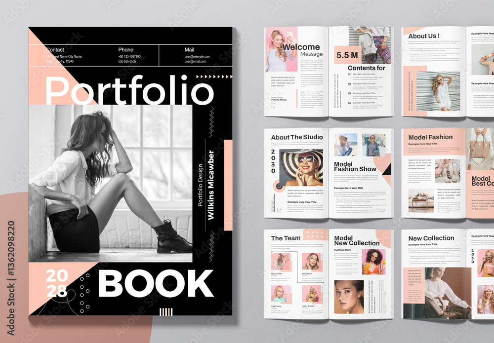 Creative Modern Portfolio Layout Template Stock Template | Adobe Stock