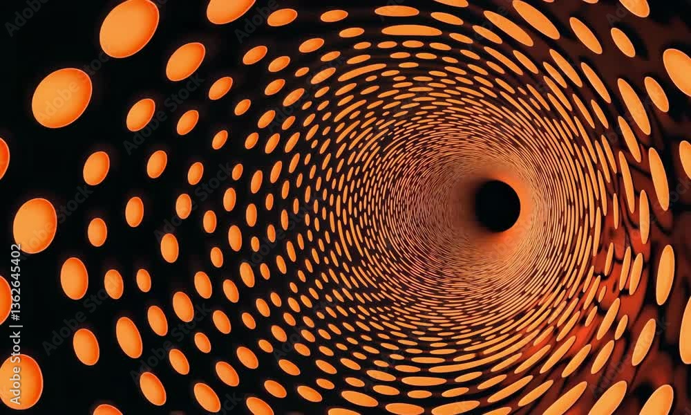 Geometric Vortex: A mesmerizing abstract artwork featuring a dynamic ...