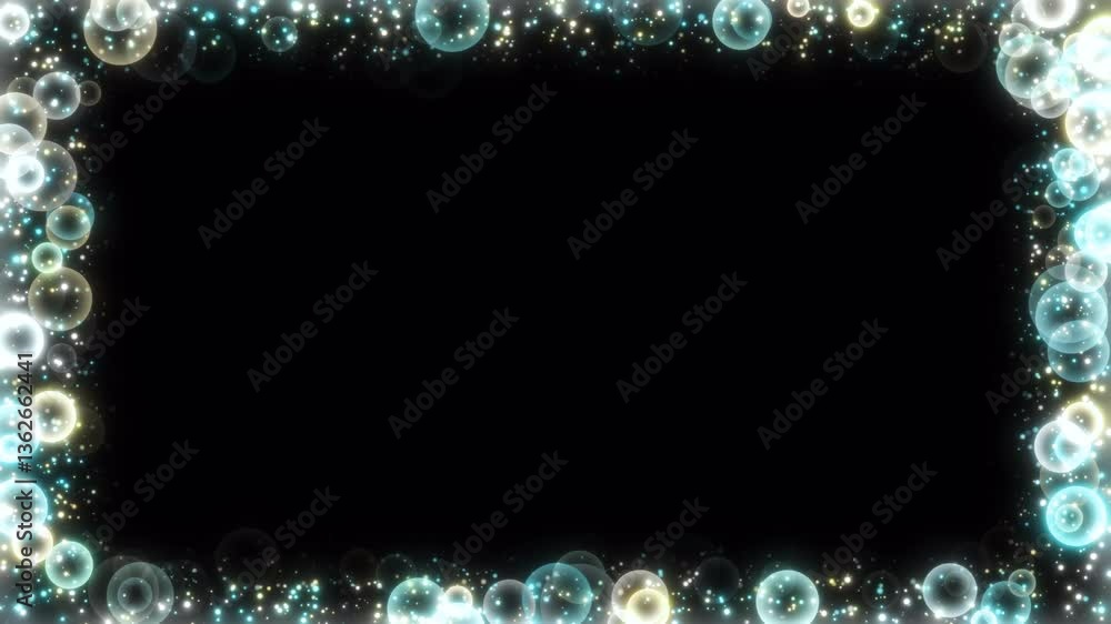 Particles Frame Animation. Square and Circle Particle Border. Looping ...