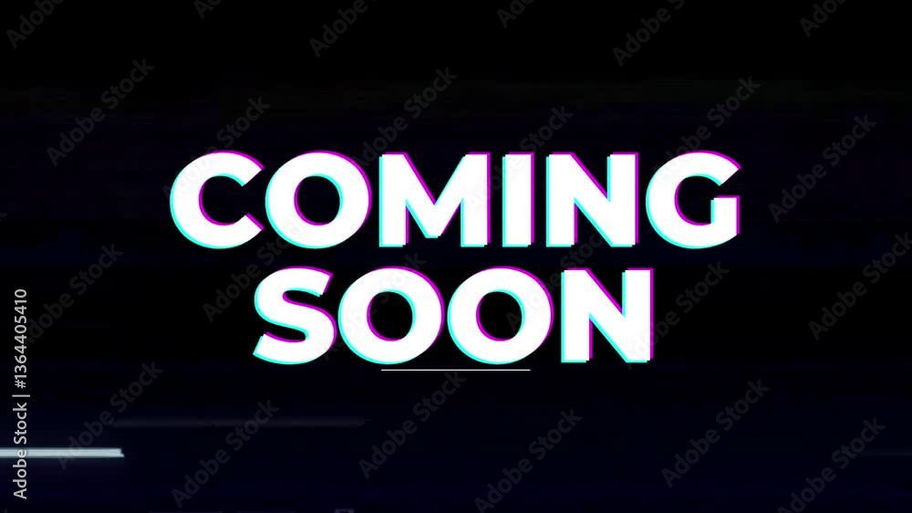 Animated coming soon animation text intro introduction trailer black ...
