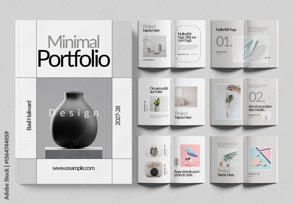 Modern Portfolio Layout Stock Template | Adobe Stock