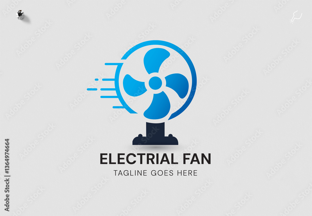 Electrical Fan Logos Template Stock Template | Adobe Stock
