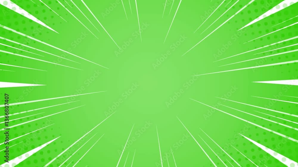 Radial speed or action lines anime comic Green screen, Anime comic book ...