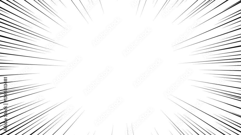 Anime mangga style comic speed line background animation, Radial Comic ...