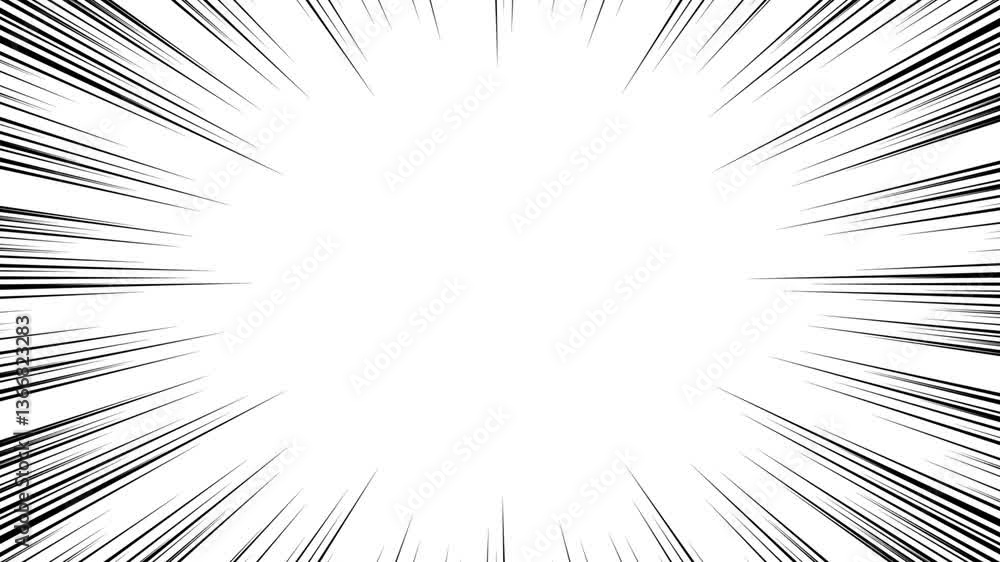 Animation Loop Anime Comic Speed Lines. Anime motion background. Moving ...