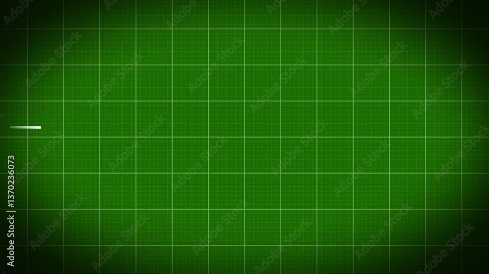 Ecg Heart Beat Line Simulation Animation Continuous Heartbeat Monitor A Realistic Pulse