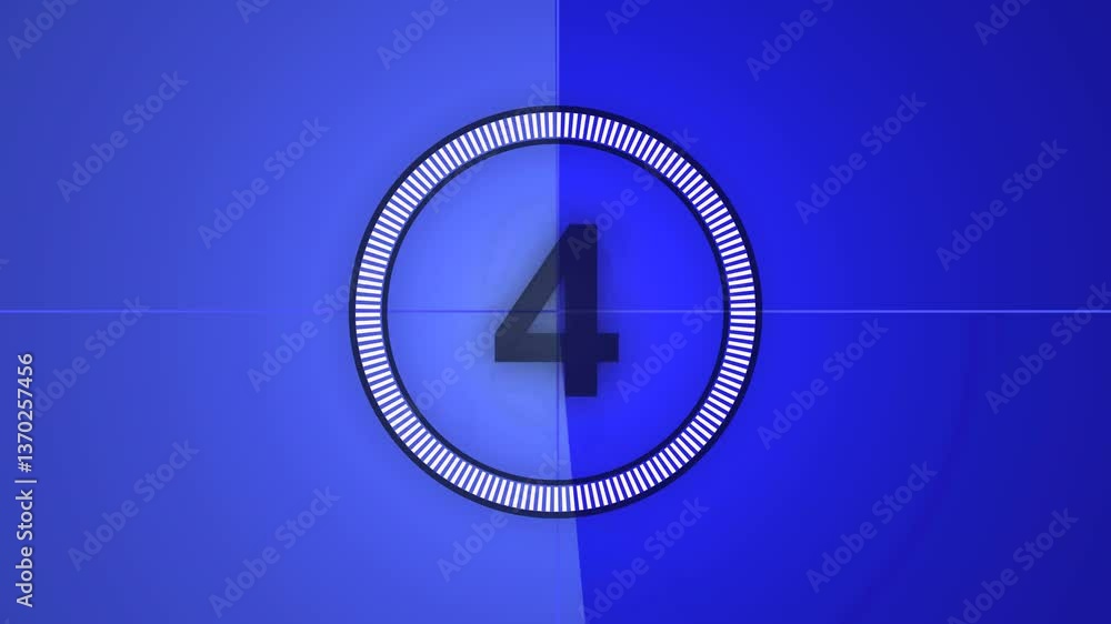 Old movie countdown film reel, Old movie leader, retro projector style ...