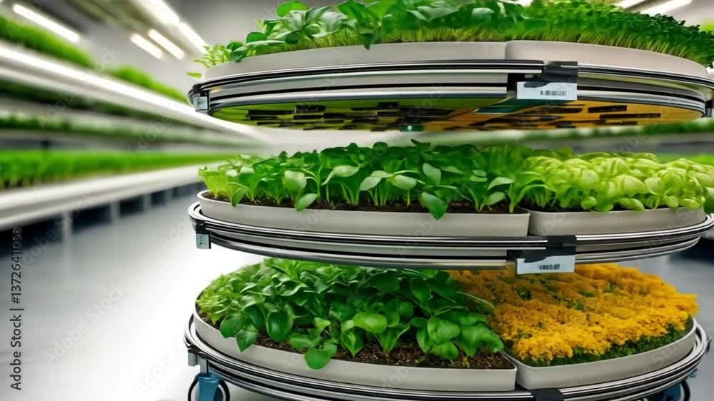 This innovative vertical farming system maximizes yield with a smart ...