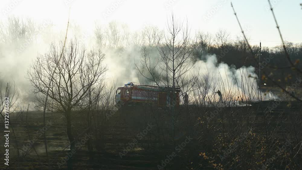 battling flames, fire suppression, thermal imaging camera, volunteer ...