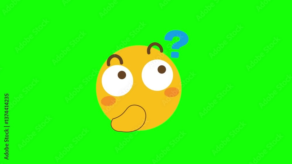 Question mark animation pop up question mark flat alpha looping 4k ...