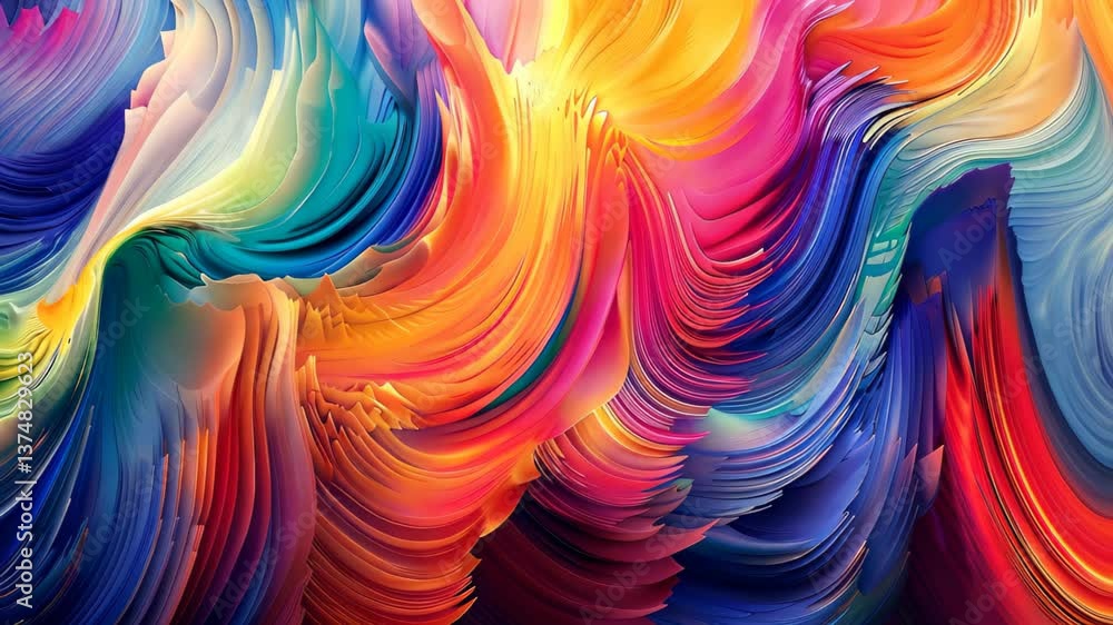 Enter a realm of innovation and creativity with an abstract colorful ...