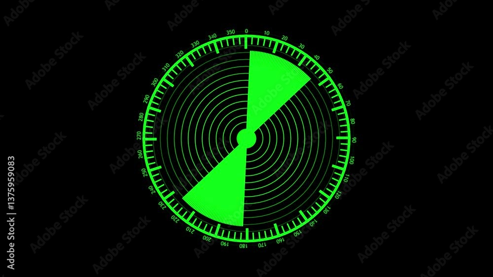 Loading Animated radar Hud, Radar screen animation and radio signal ...