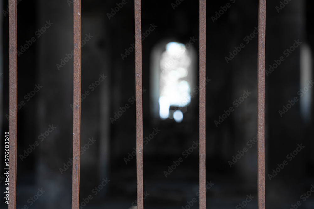 Poster The Rusty Bars Symbolizing Incarceration – Wall Art | UkPosters