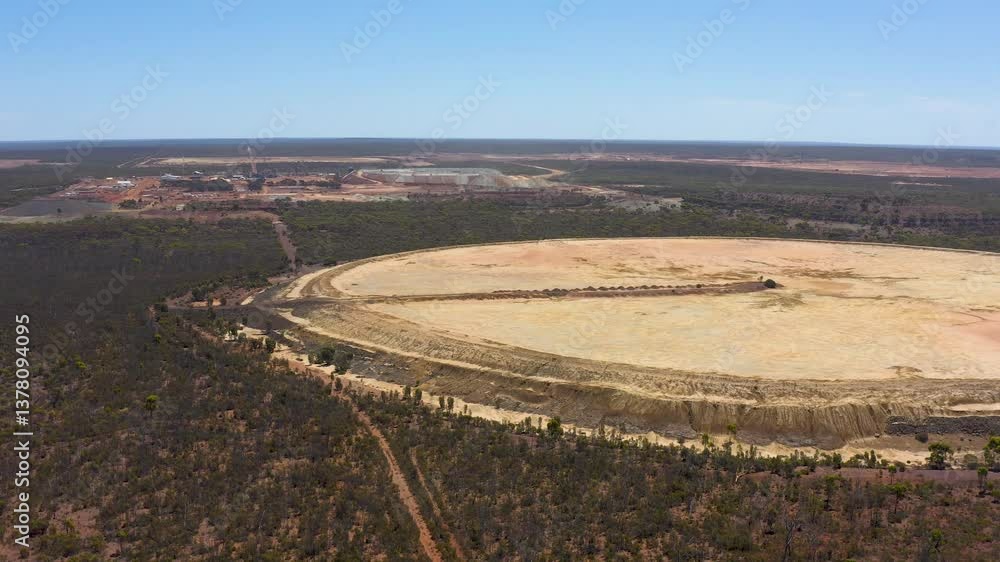 Mining Project of Lithium Mine, soil from the mine area of a lithium ...