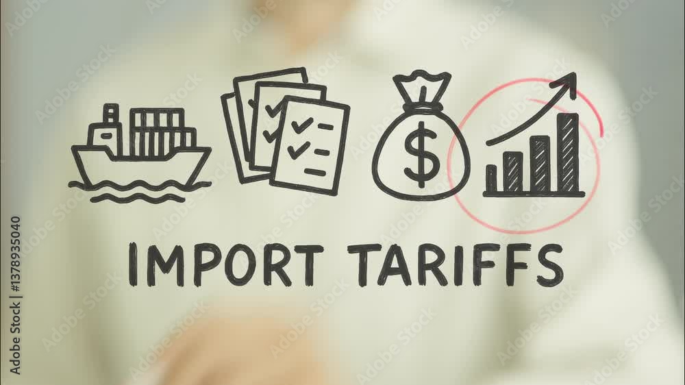 Vidéo Stock Businessman circling increasing bar graph representing ...