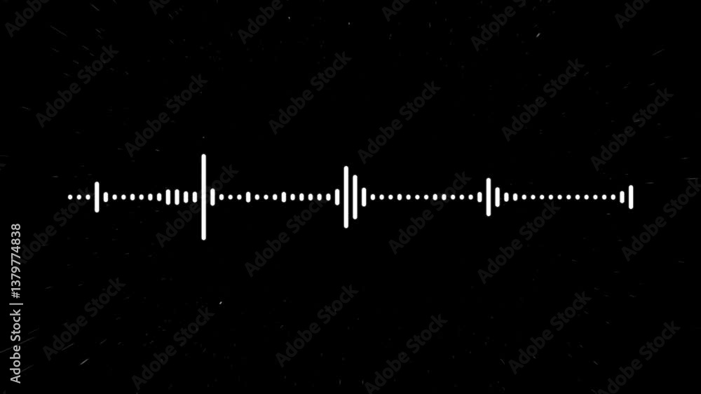 Waveform Audio, Abstract Sound Waves black Background, Audio Wave ...