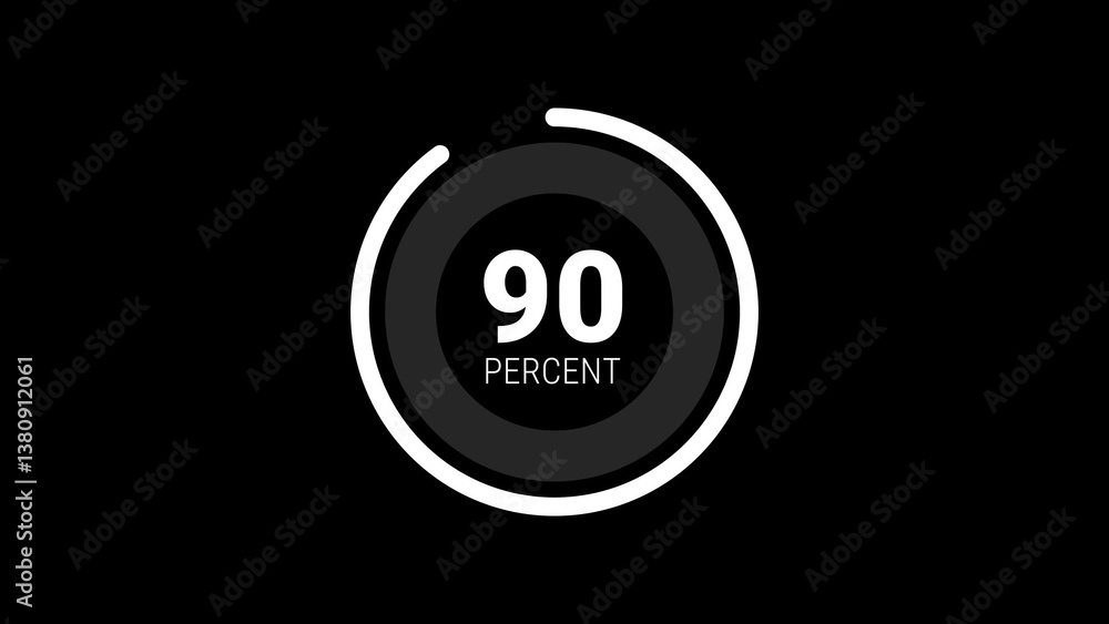 Infographic Modern Percentage Pie Chart Stock Template | Adobe Stock