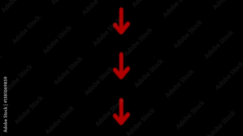 Down arrow moving loop animation. animated bouncing slide to down arrow ...