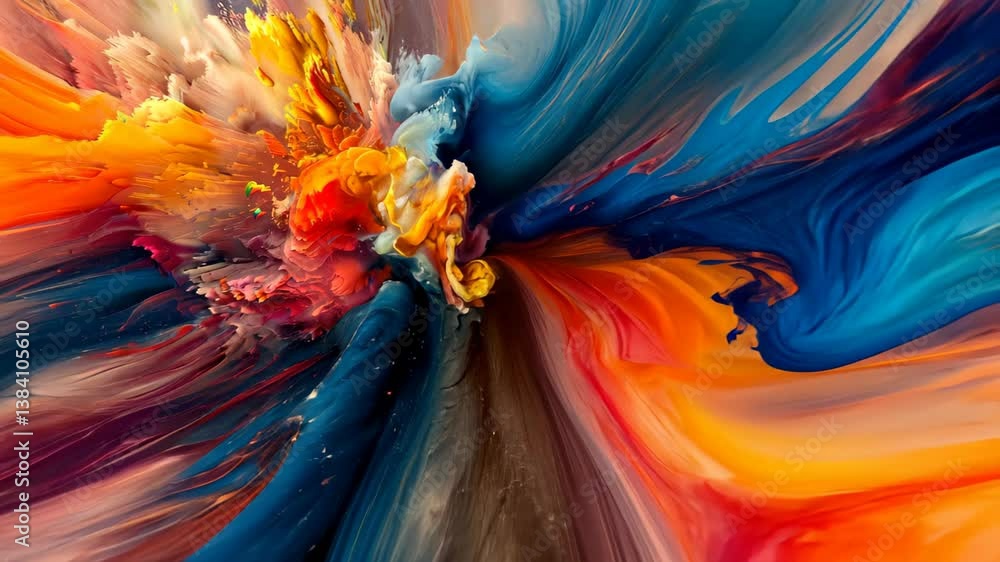 Enter a realm of innovation and creativity with an abstract colorful ...