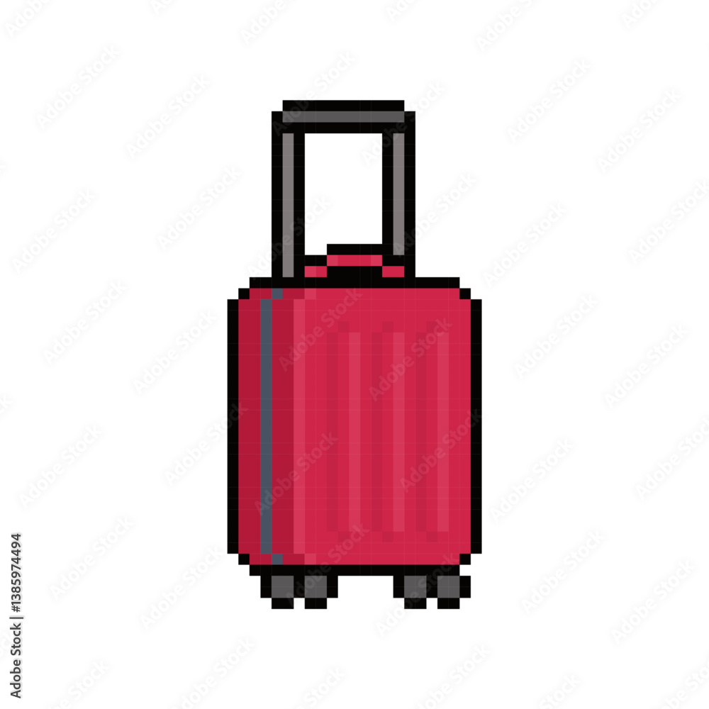 Poster travel case icon pixel art – Wall Art | UkPosters