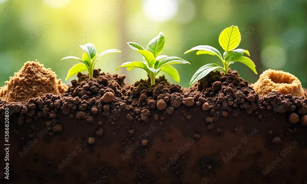 Growth, Stages of Plant Development, Seedling Progress, Nature's Cycle ...