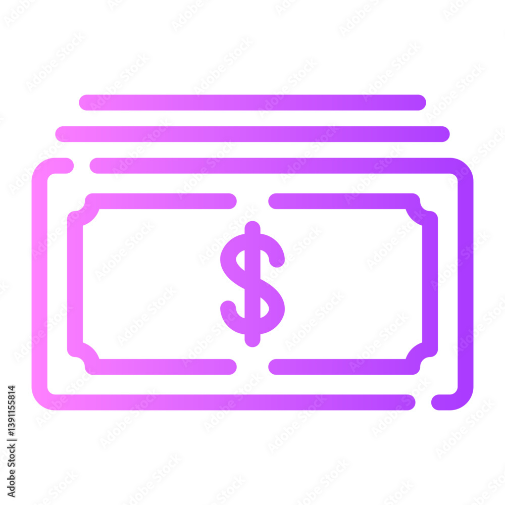 Poster banknote gradient icon – Wall Art | UkPosters