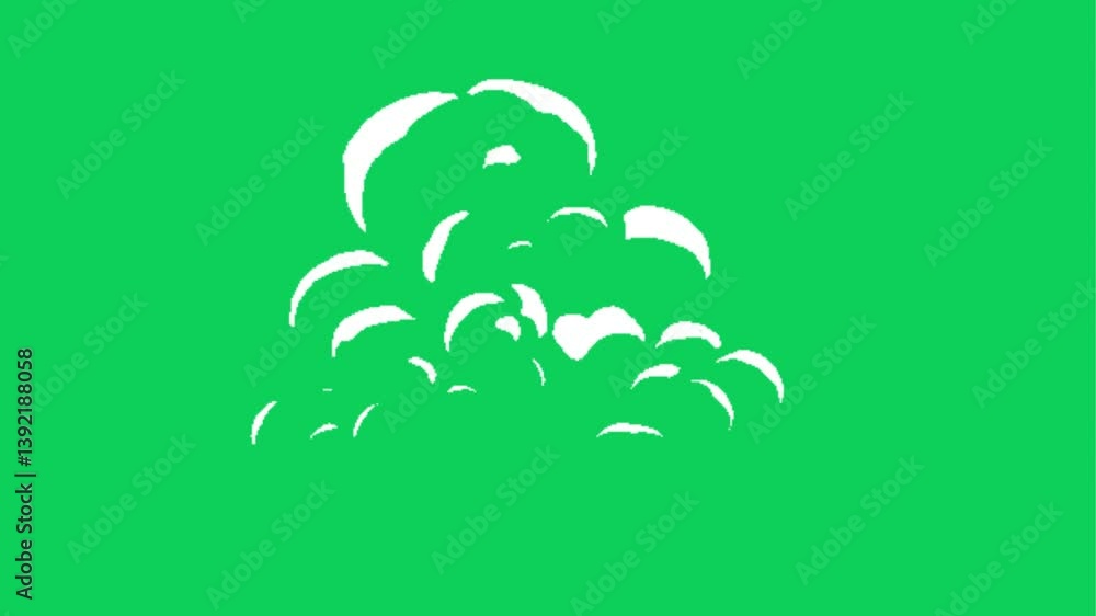 2D Flash Animation with Smoke Elements featuring a cloudy white smoke ...