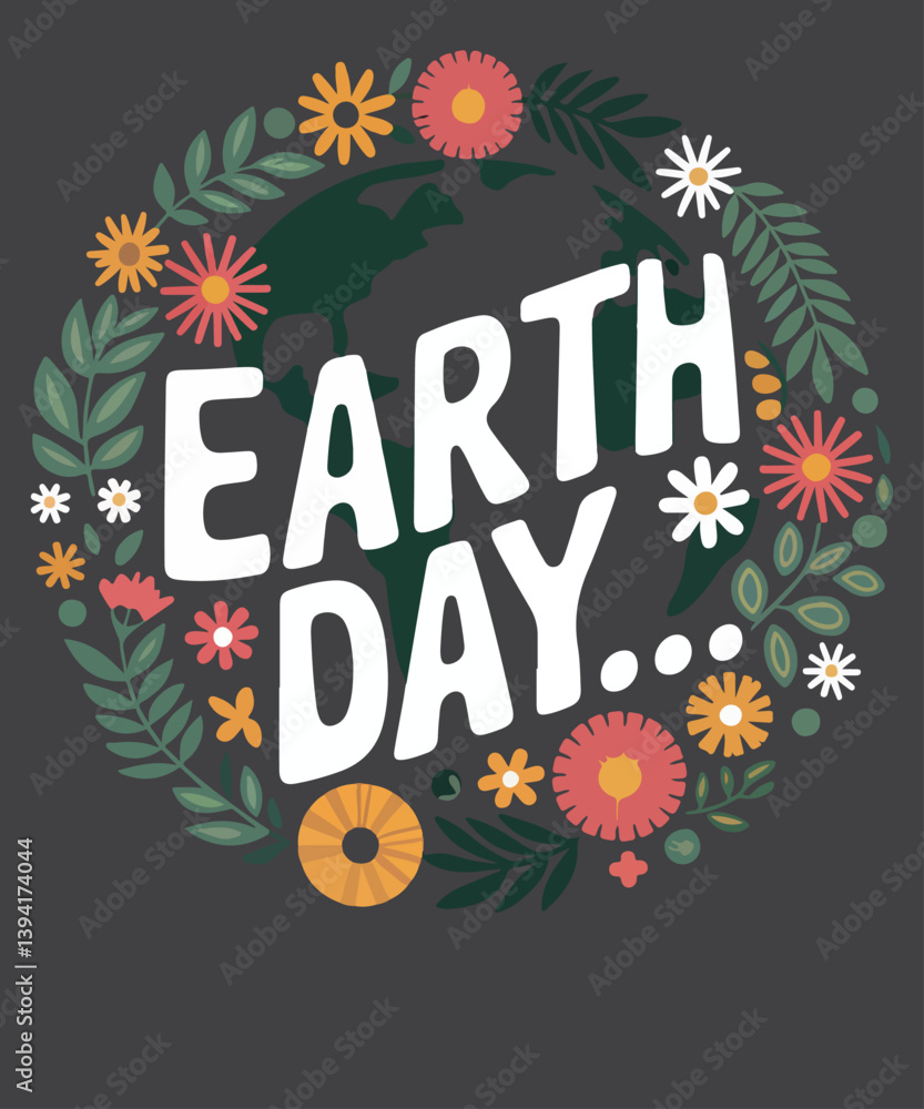 Poster Earth day 2025 protect preserve prosper T-shirt design vector ...