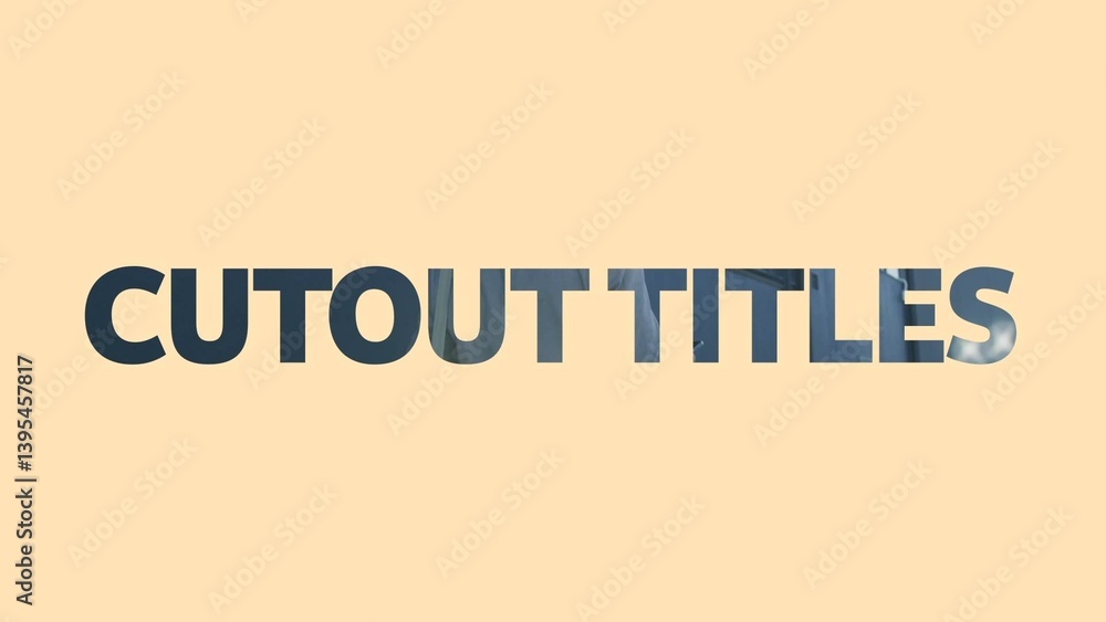 Cutout Titles Stock Template | Adobe Stock