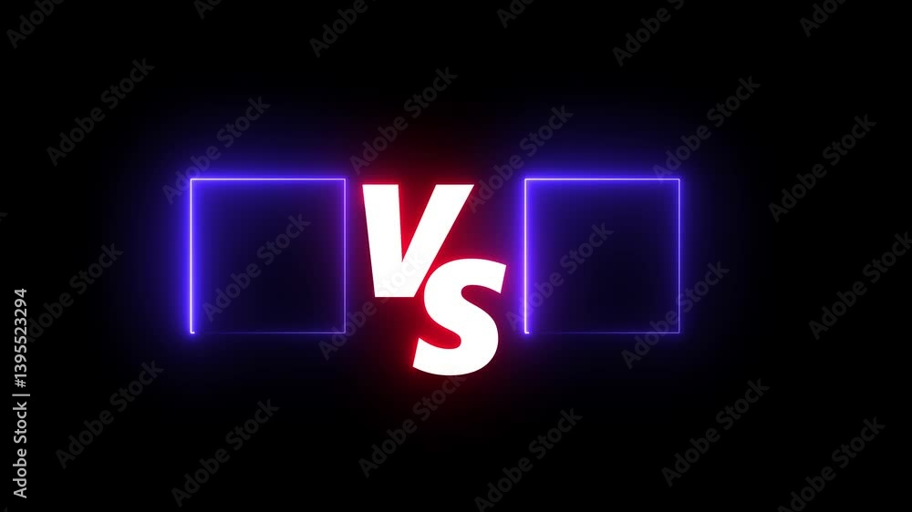 VS versus bars neon animated versus vs bars neon multiplayer co op team ...