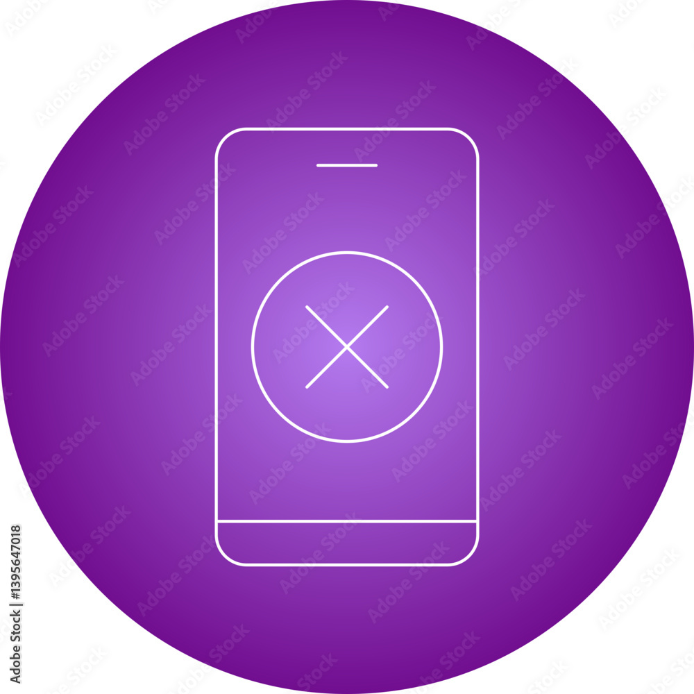 Poster Invalid Device single vector illustration icon – Wall Art ...