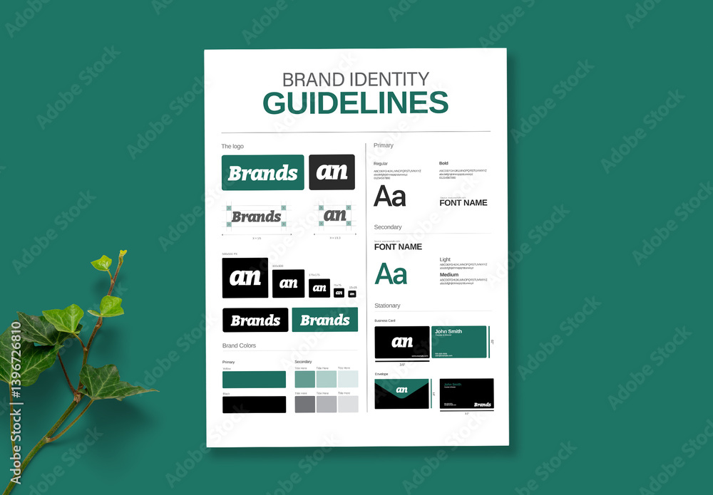 Guideline Poster Template Design Stock Template | Adobe Stock